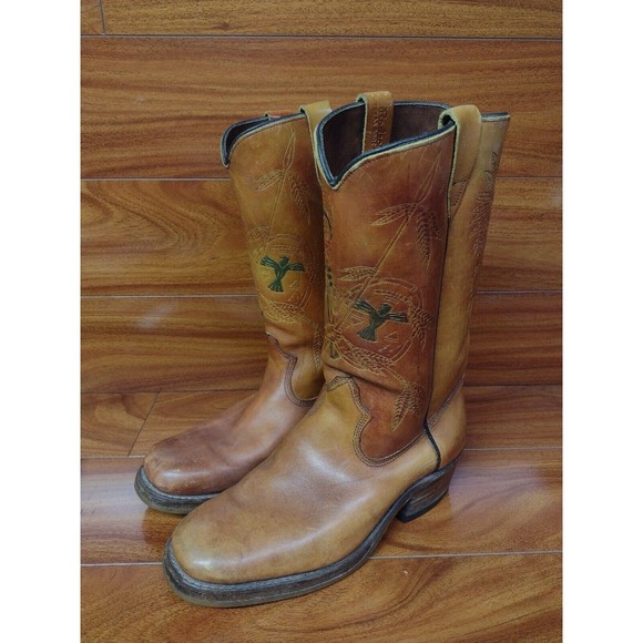 Shoes | Vintage Genuine Leather 6s Texas Boot Co Rodeo Native Inspired ...